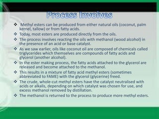 Basic oleochemical and its derivative | PPTX