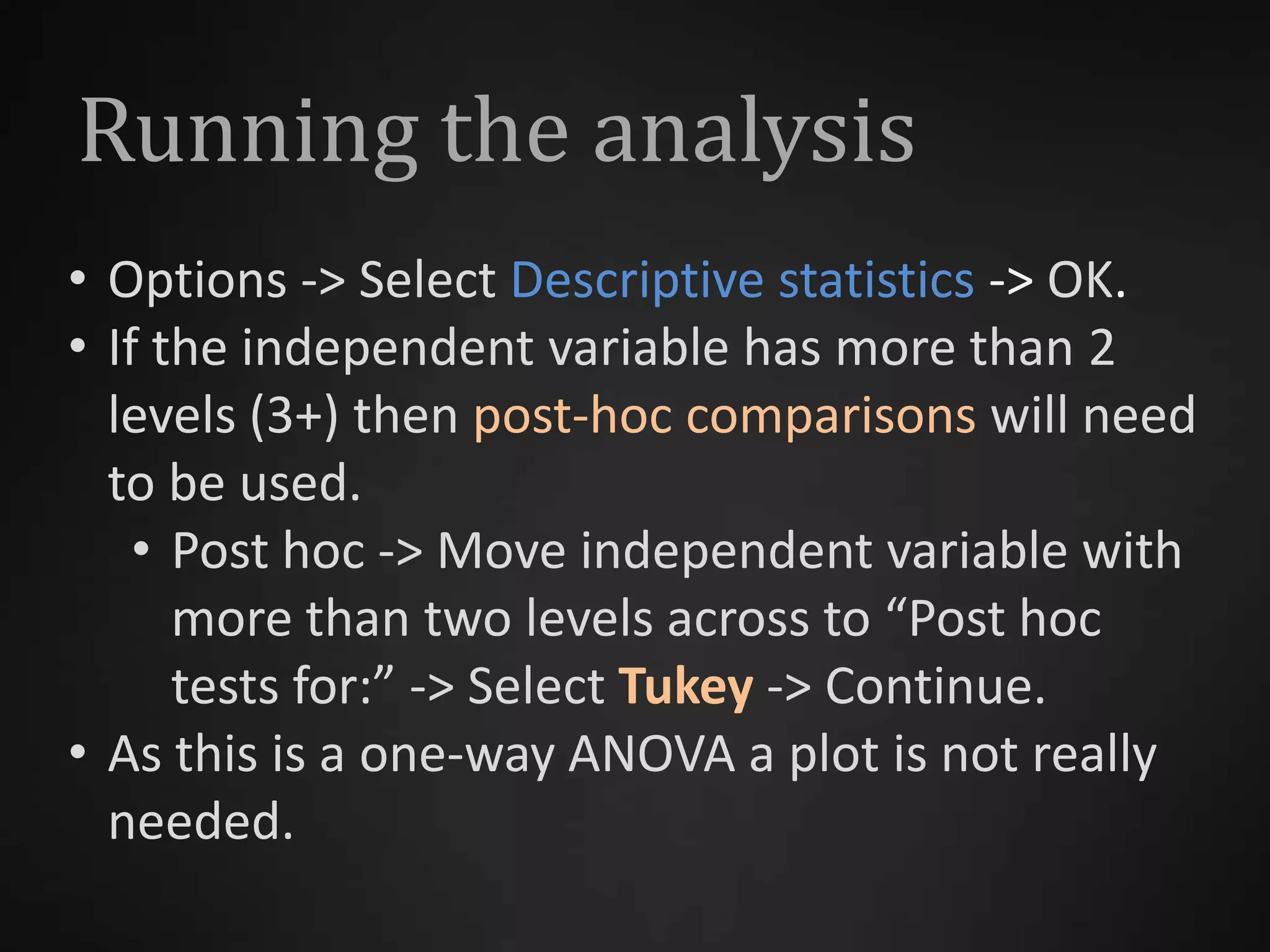 Basic One-Way ANOVA | PPT