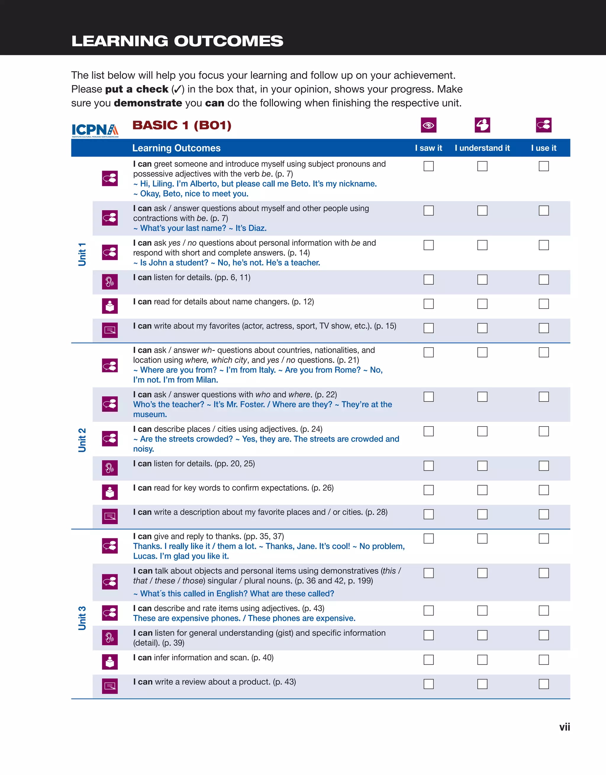 World Link - ICPNA Version - Basic One Book | PDF