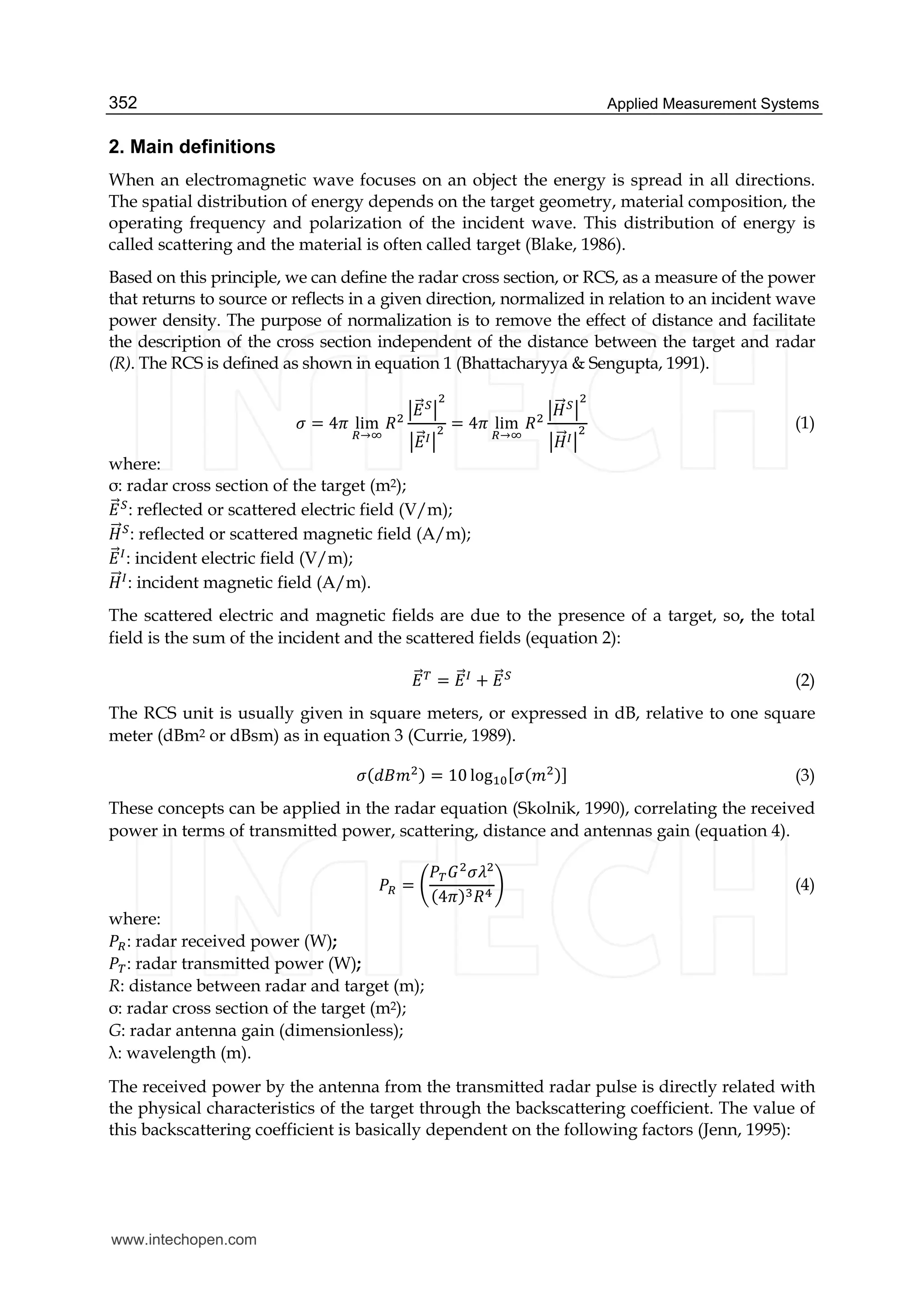 Basics on Radar Cross Section | PDF