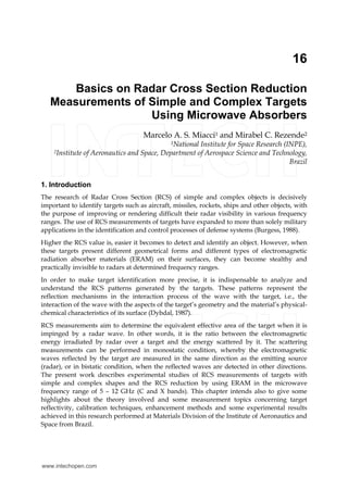 Basics on Radar Cross Section | PDF