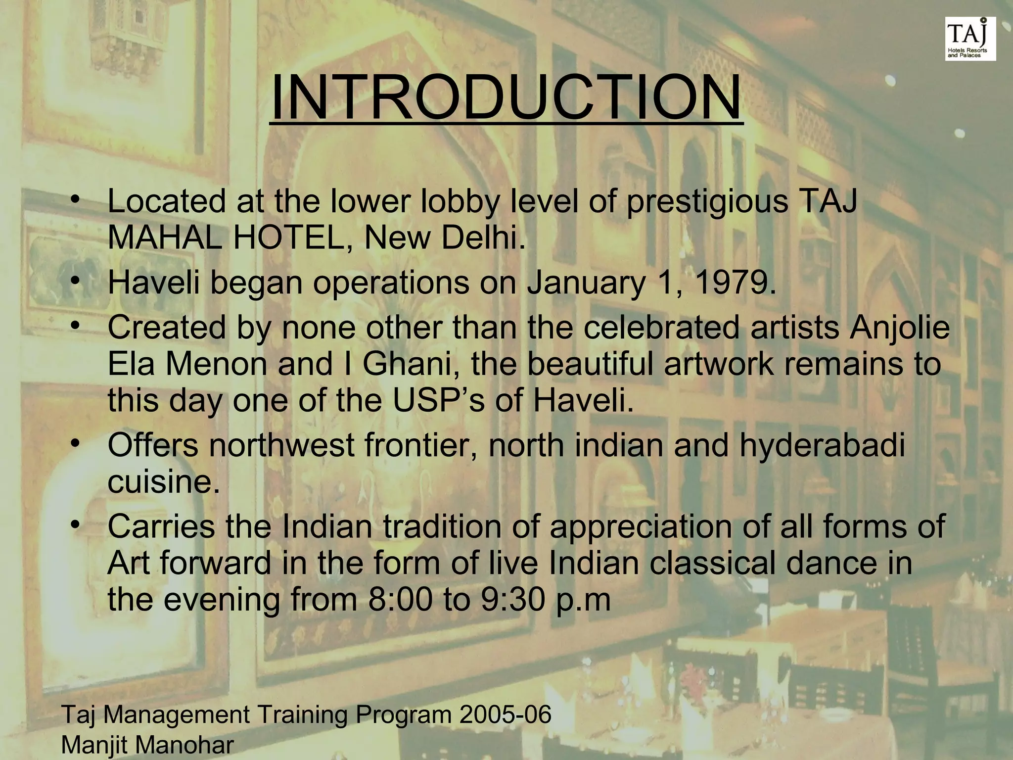 Basic operating procedure – haveli kitchen | PPT