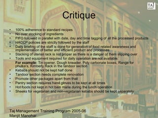 Basic operating procedure – haveli kitchen | PPT