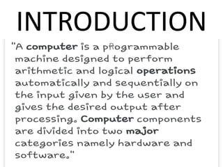 Basic operation of computer | PPTX