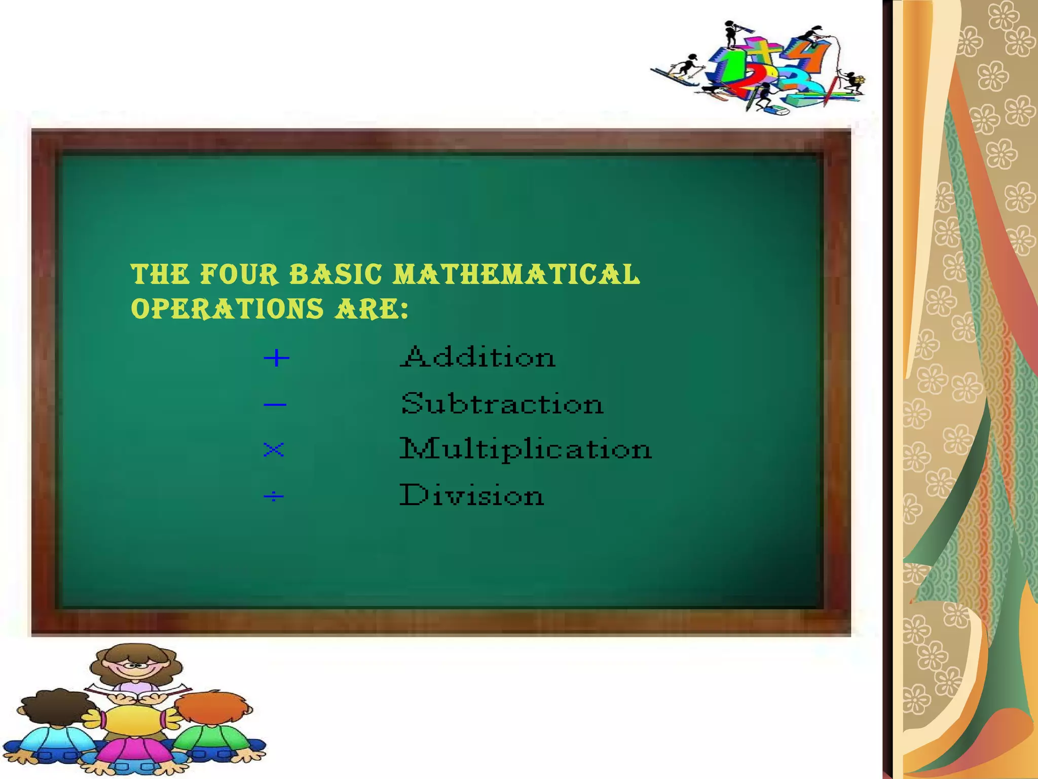 Basic operations in Mathematics | PPT