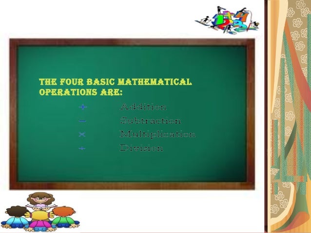 Basic operations in Mathematics