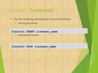 Basic oracle net server side configuration | PPT