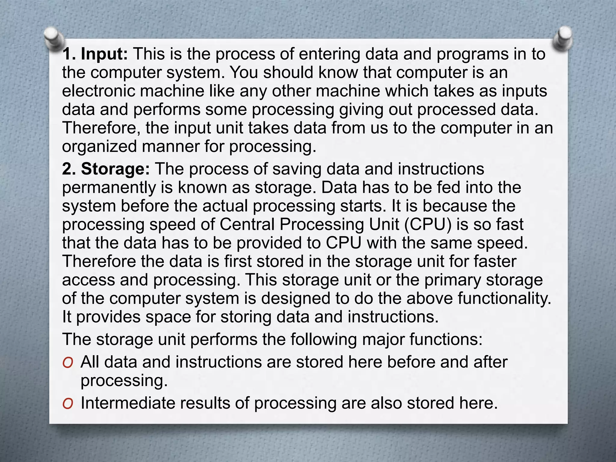 Basic organisation of computer system | PPT