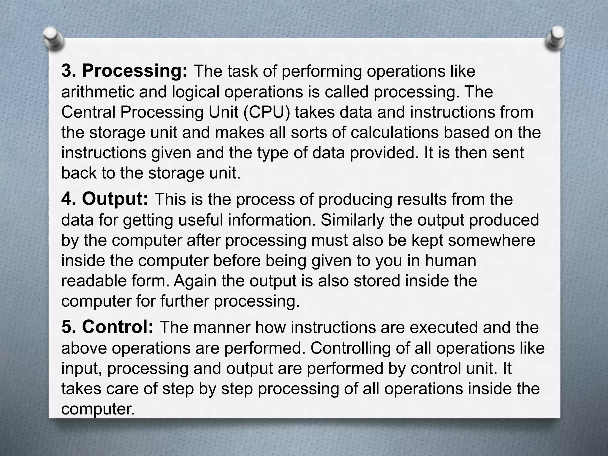 Basic organisation of computer system | PPT