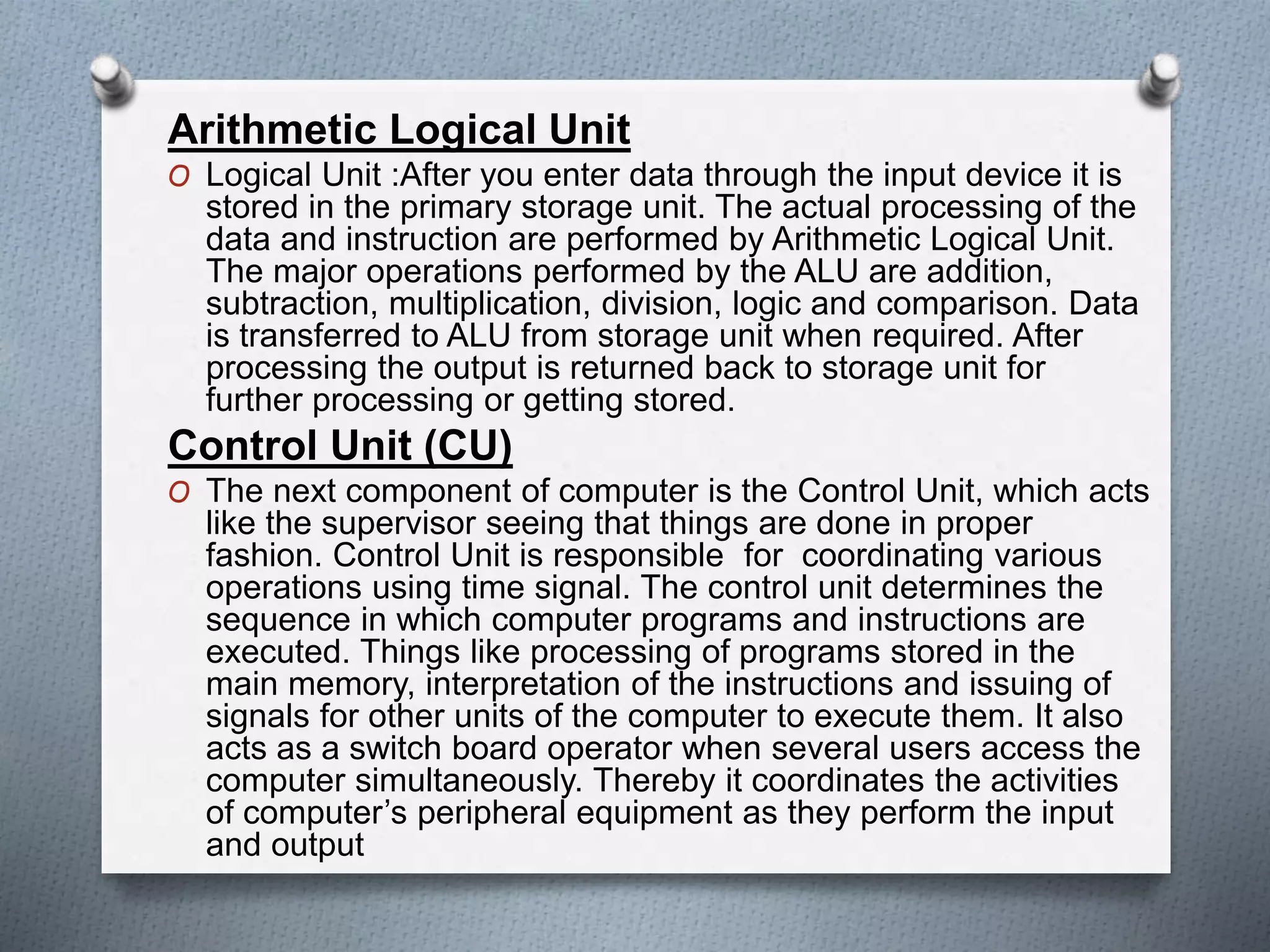 Basic organisation of computer system | PPT