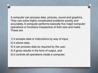 Basic organisation of computer system | PPT
