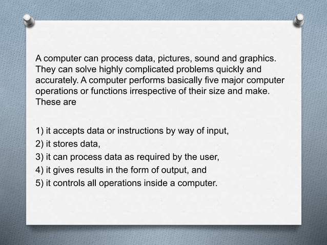 Basic organisation of computer system | PPT