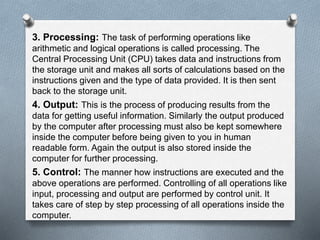 Basic organisation of computer system | PPT