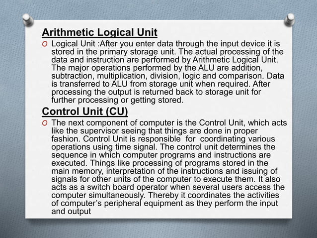 Basic organisation of computer system | PPT
