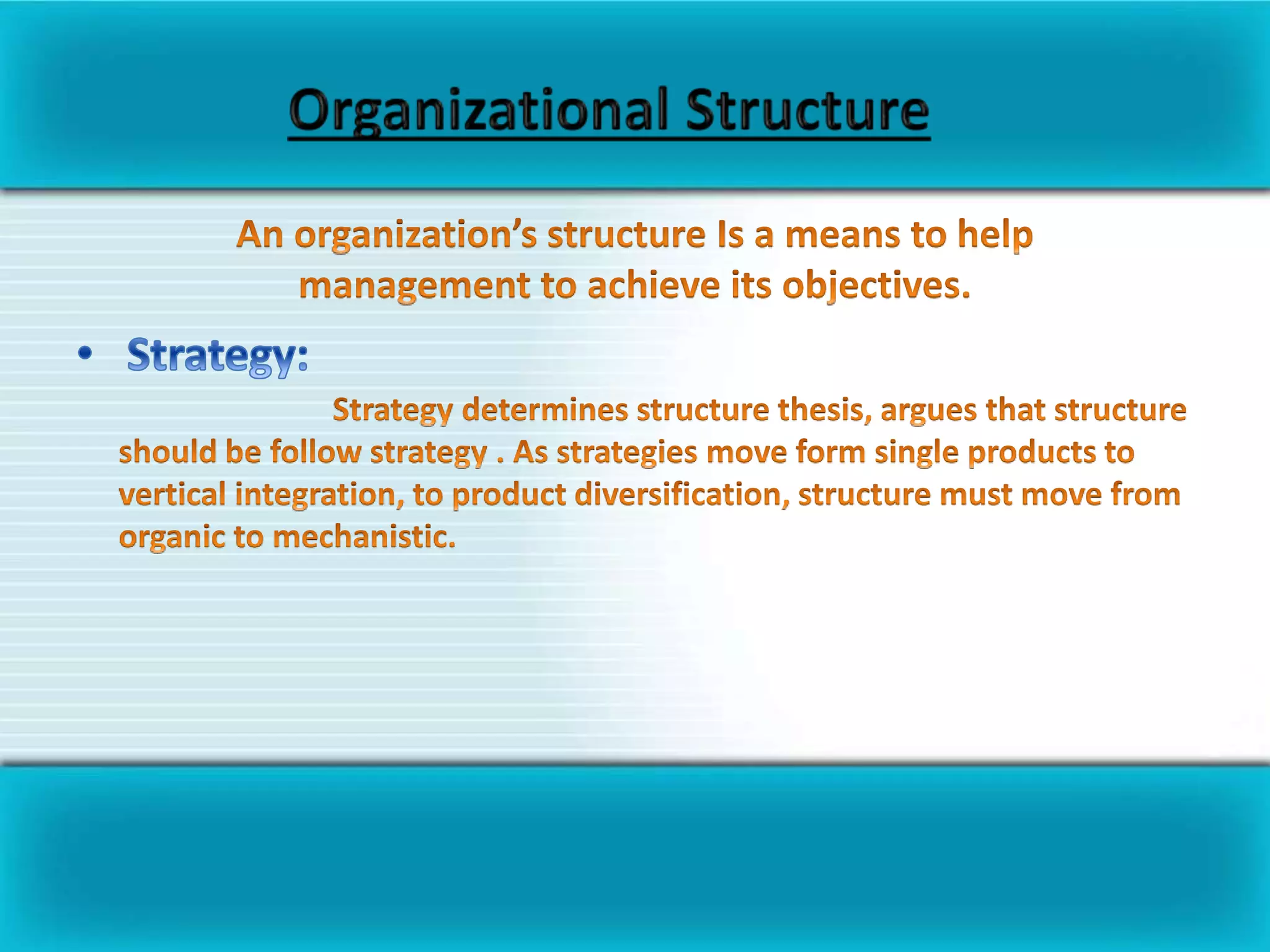 Basic Organizational Design | PPT