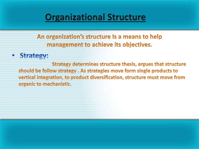 Basic Organizational Design | PPT