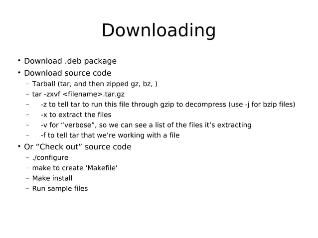 Basic orientation to Linux | ODP