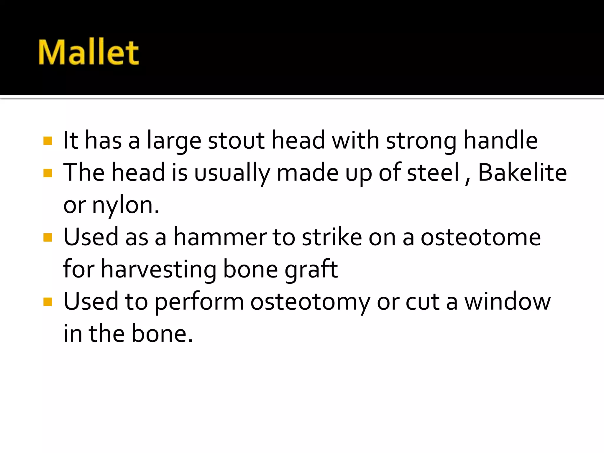 Basic orthopaedic tray | PPTX