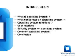 Basic Operating System | PPT