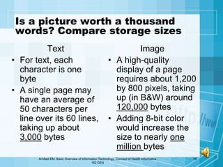 Basic overview of information technology and uses | PPSX | Data Storage ...