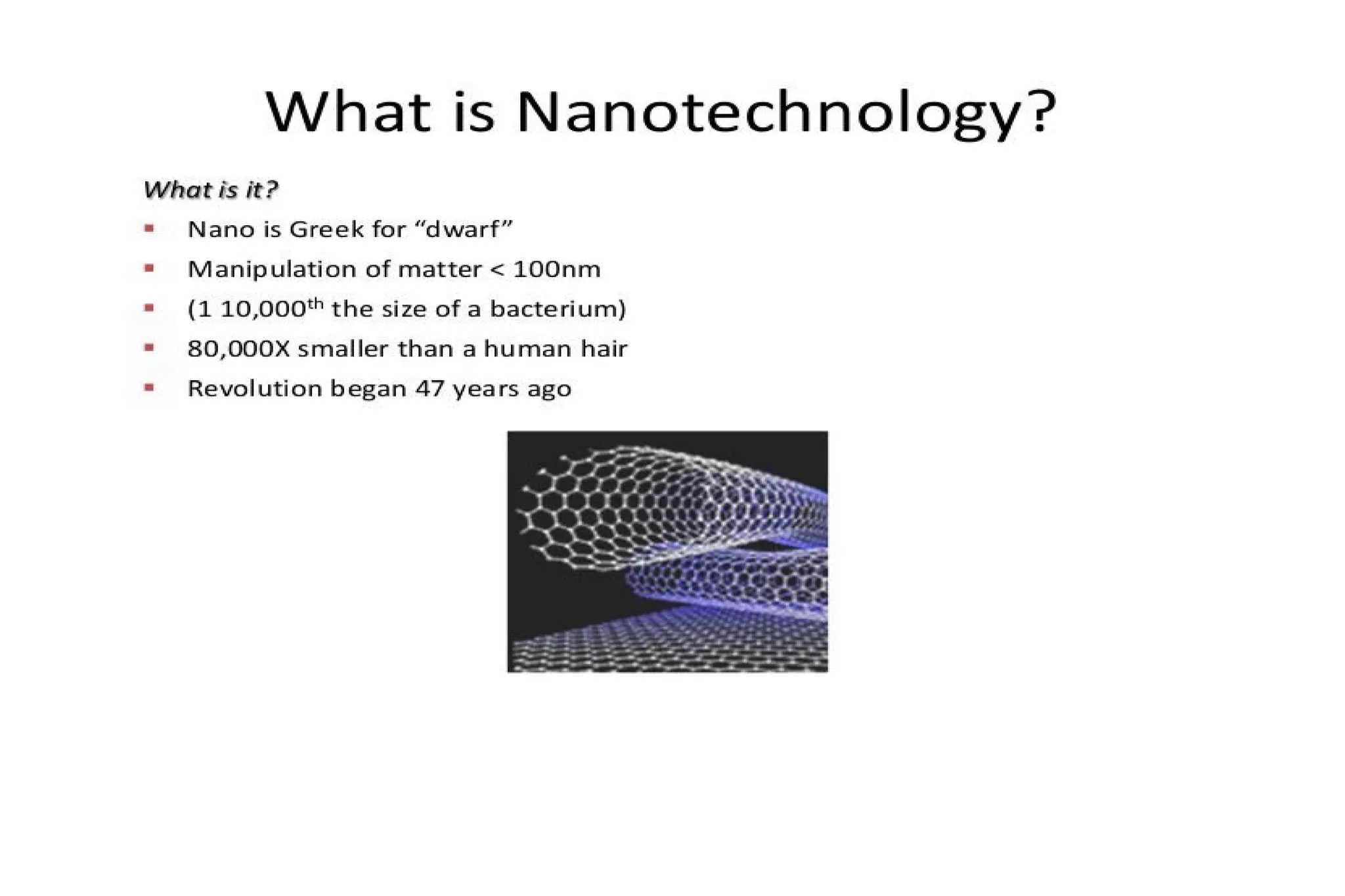 Basic overview of nanotechnology | PPT