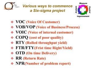 Basic overview six sigma | PPT