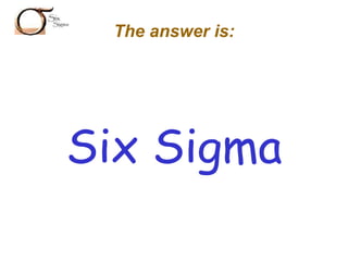 Basic overview six sigma | PPT