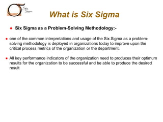 Basic overview six sigma | PPT