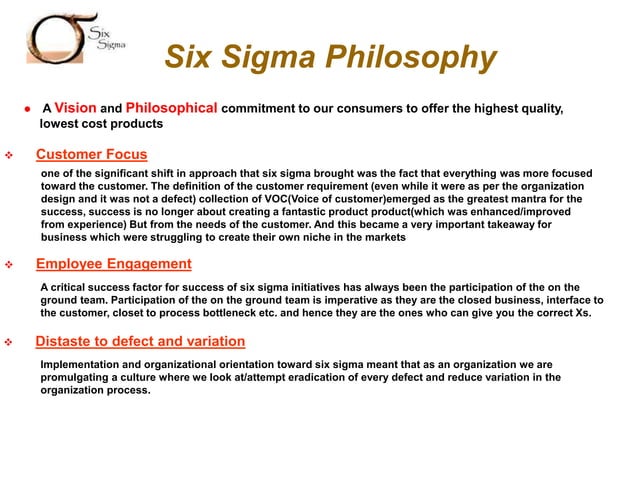 Basic overview six sigma | PPT