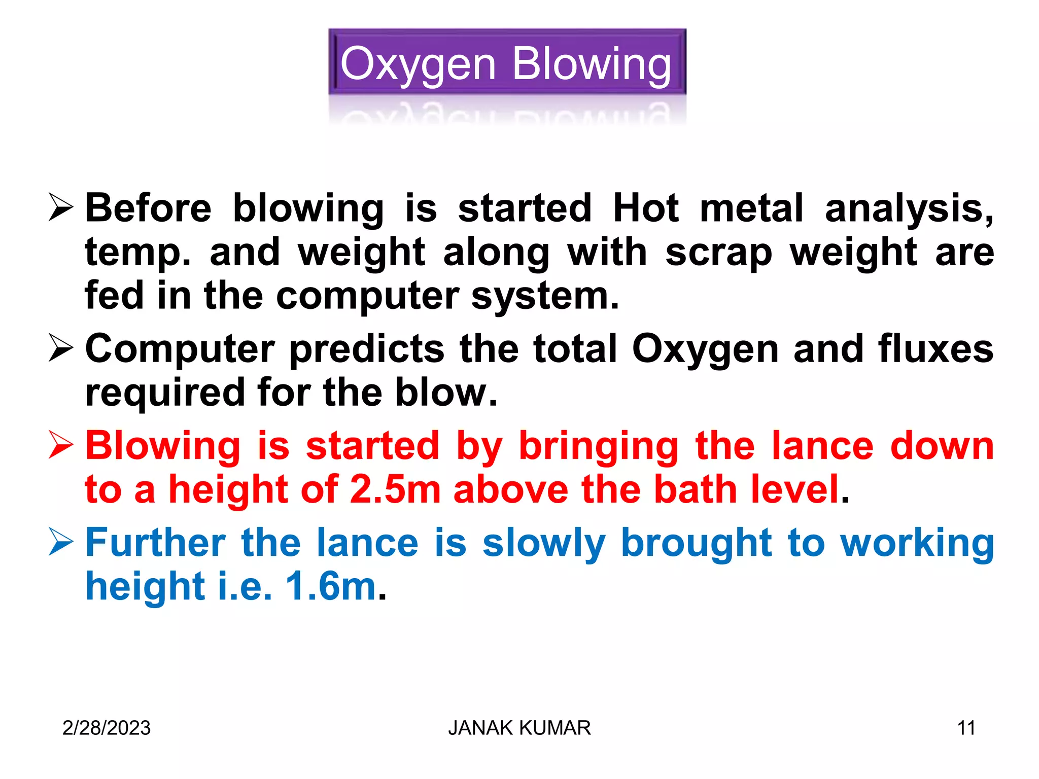 Basic oxygen furnace .pdf | Chemistry | Science