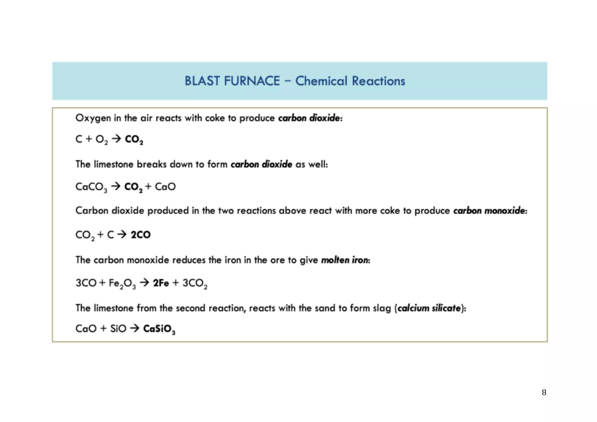 BASIC OXYGEN STEELMAKING (BOS) - The Processing Route (blast furnace ...