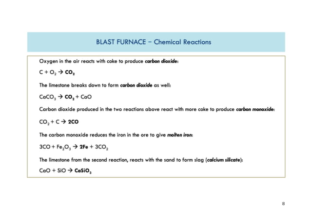 BASIC OXYGEN STEELMAKING (BOS) - The Processing Route (blast furnace ...