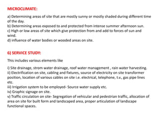 Basic parameters of site analysis in landscape architecture..pptx