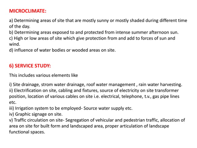 Basic parameters of site analysis in landscape architecture..pptx
