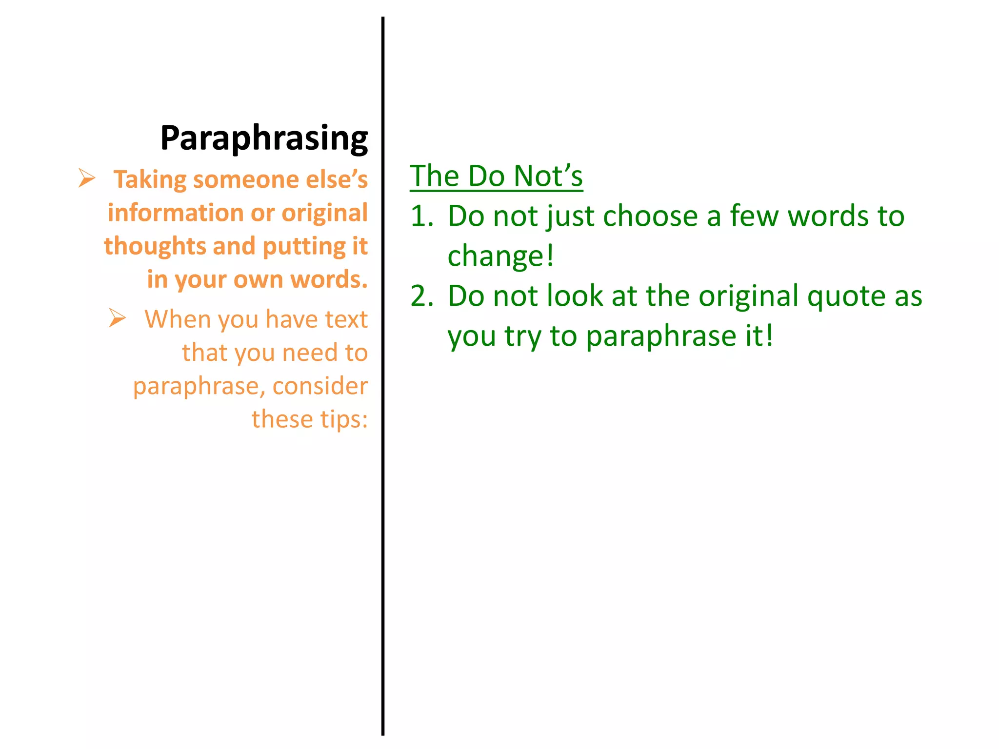 Paraphrase English 9 | PPTX