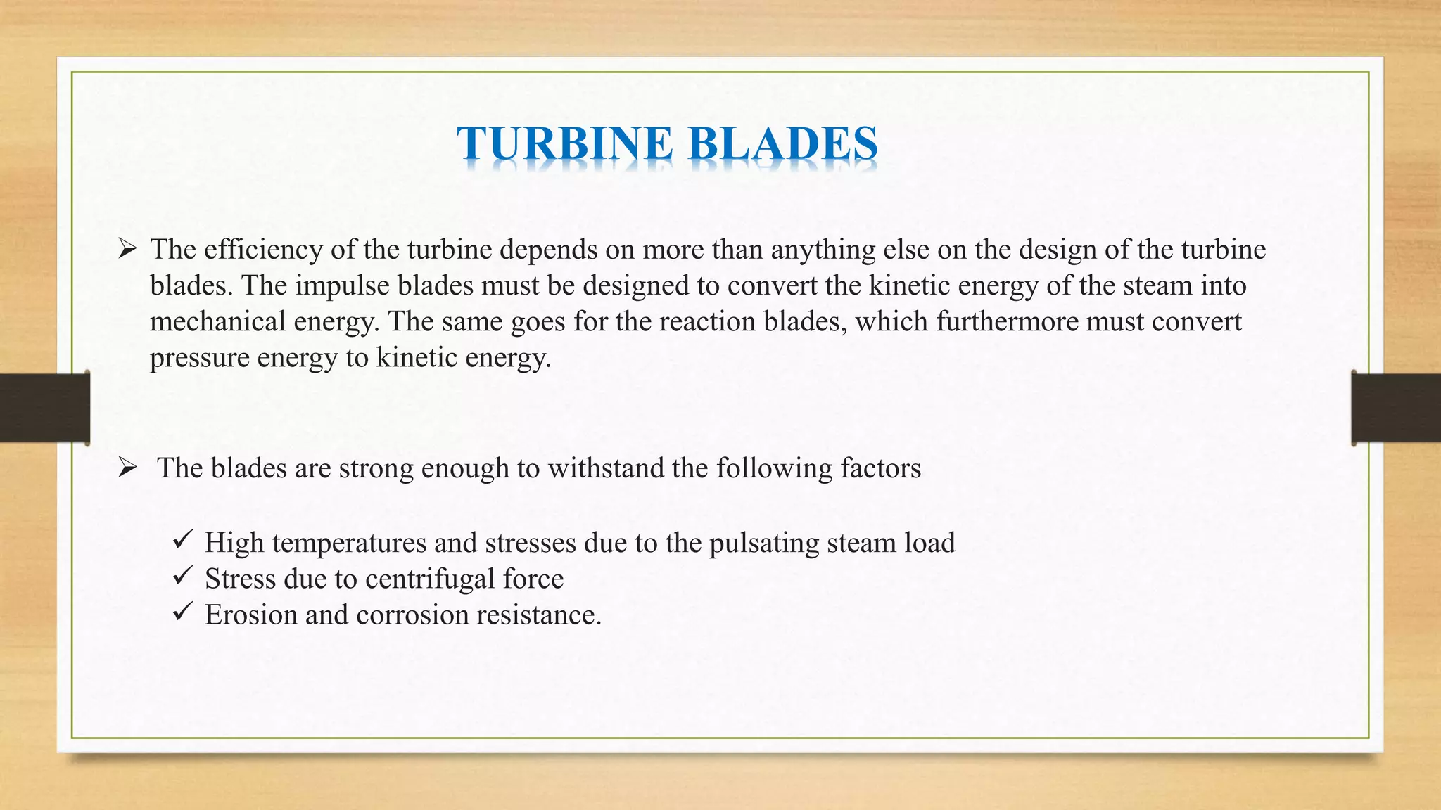 BASIC PARTS OF STEAM TURBINE | PPTX