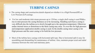 BASIC PARTS OF STEAM TURBINE | PPTX