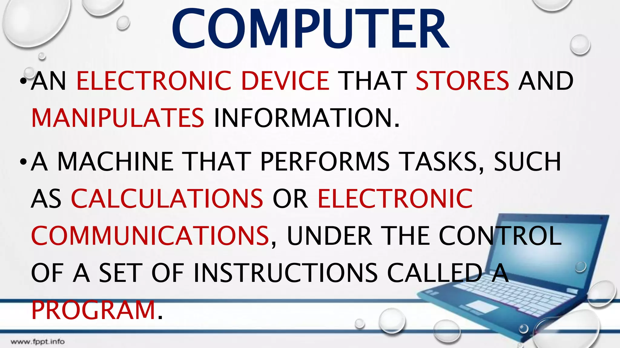Basic Parts of a Computer.pptx | Computer Peripherals | Computing