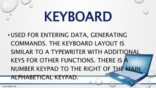 Basic Parts of a Computer.pptx | Computer Peripherals | Computing