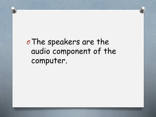 Basic Parts of the Computer | PDF