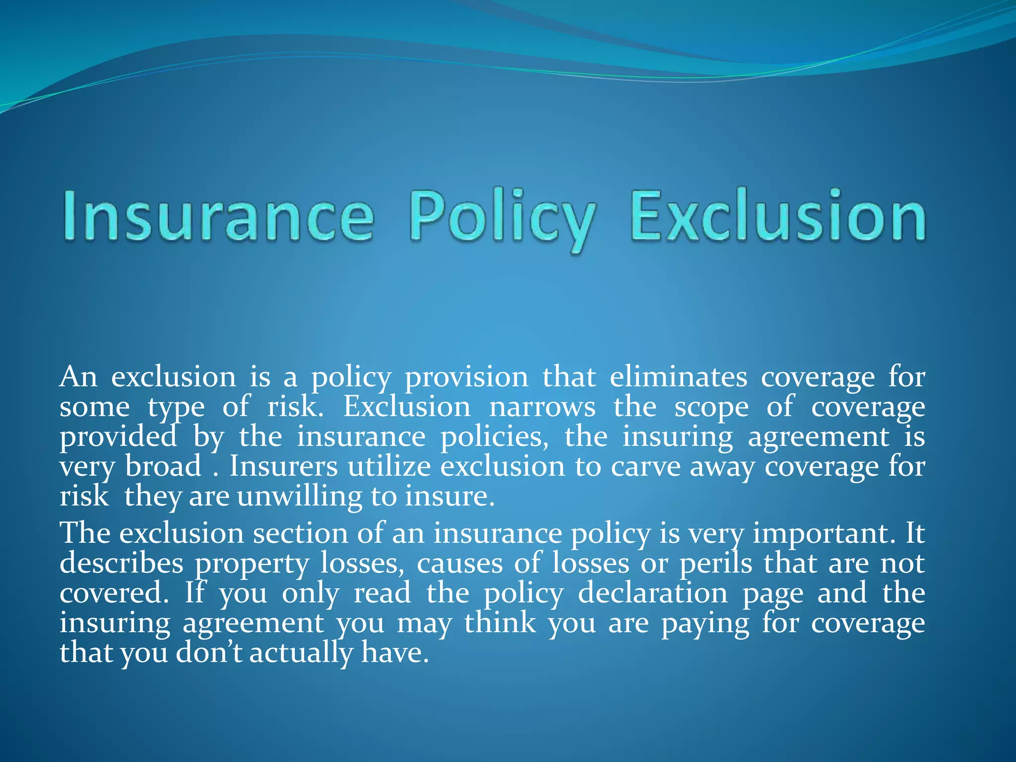 Basic parts of insurance policy 2 | PPT