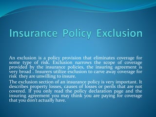 Basic parts of insurance policy 2 | PPT
