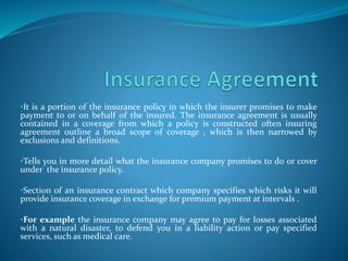Basic parts of insurance policy 2 | PPT