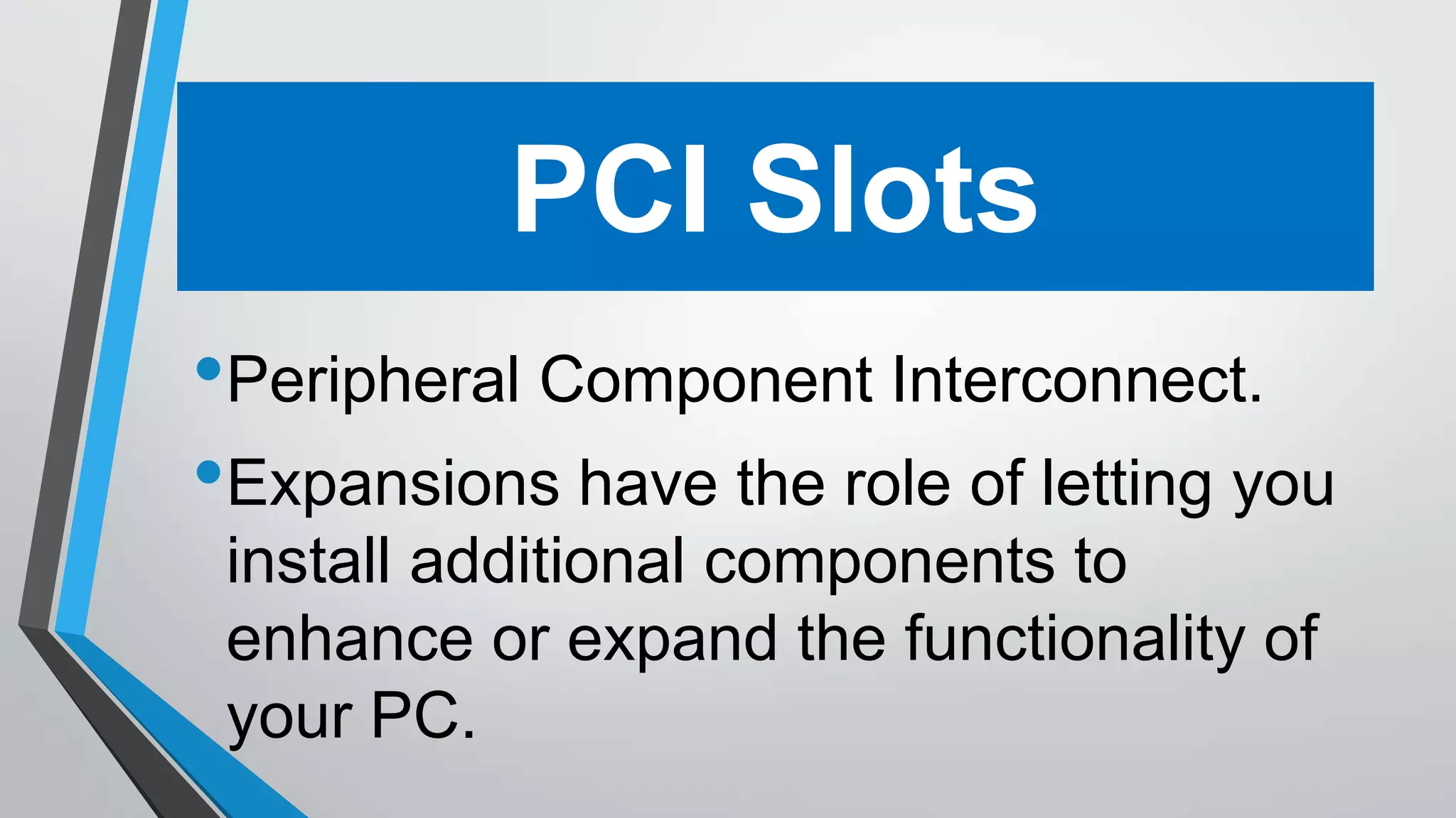 BASIC PARTS OF MOTHERBOARD.pptx | Computer Peripherals | Computing
