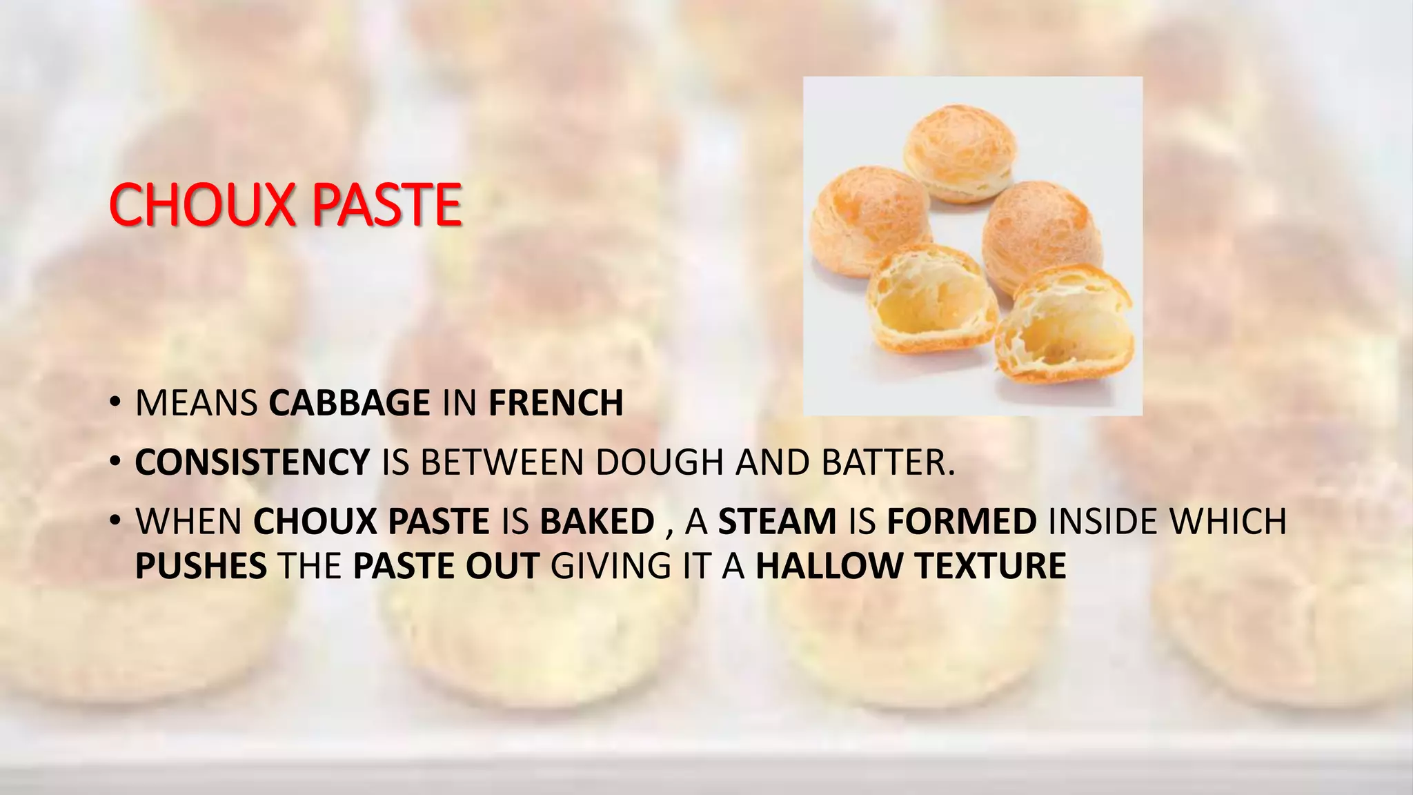 Basic pastes in bakery and pastry | PPTX