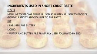Basic pastes in bakery and pastry | PPTX