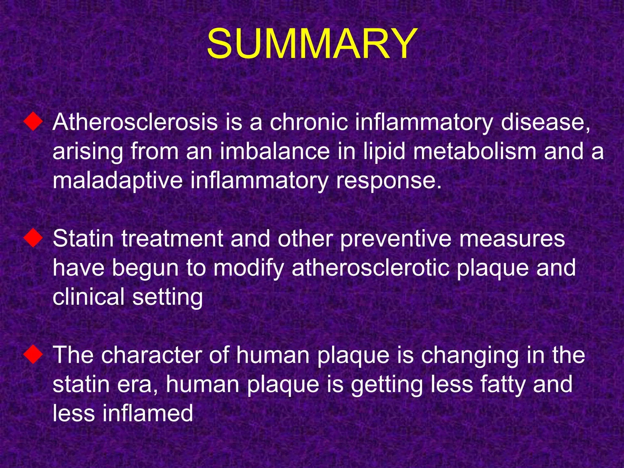 Basic pathogenesis of atherothrombosis | PPTX