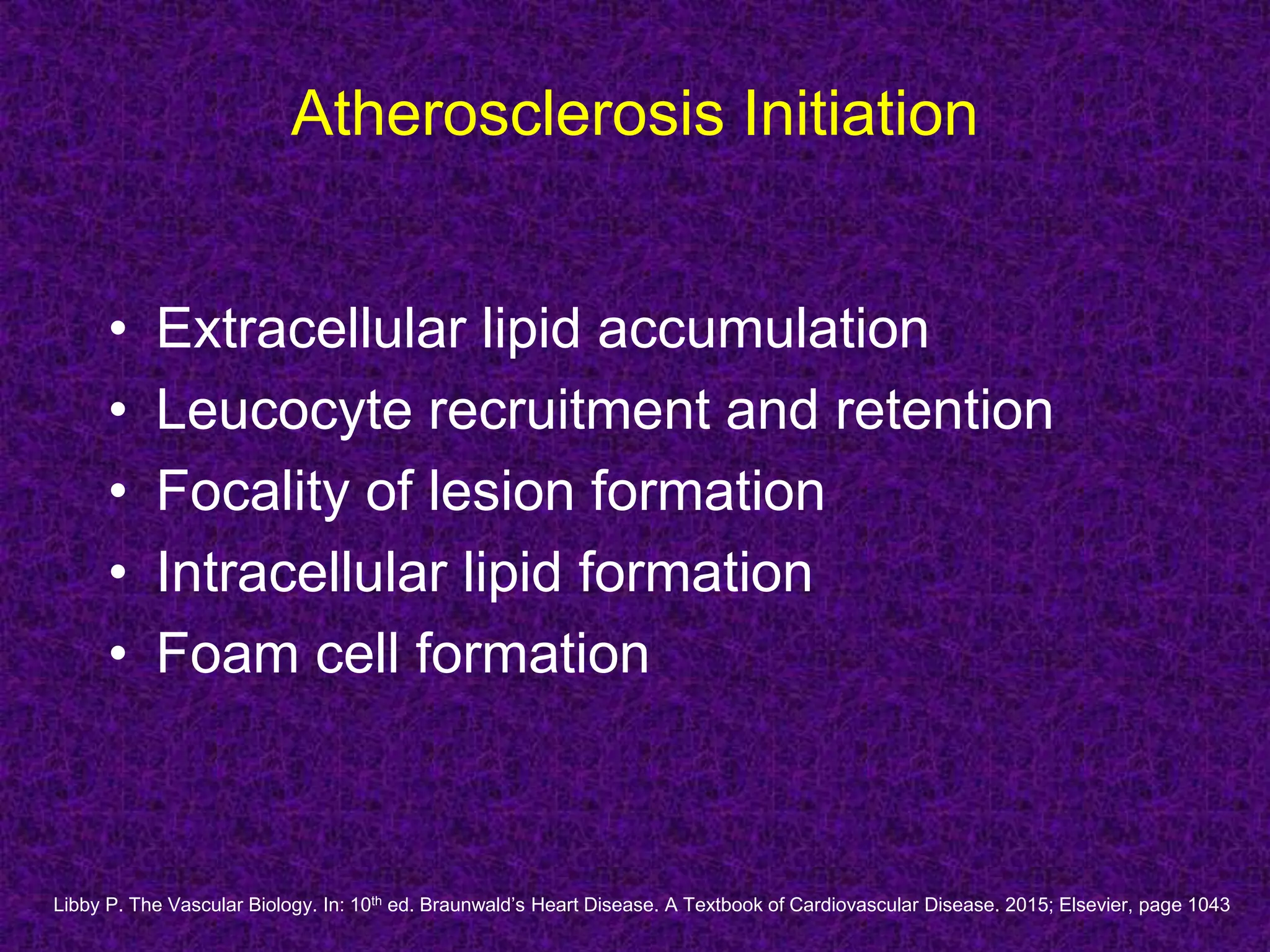 Basic pathogenesis of atherothrombosis | PPTX