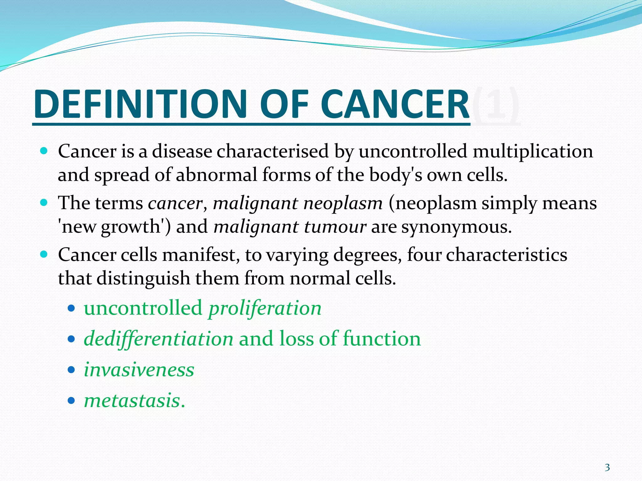 Basic pathophysiology of_cancer_by_fahim | PPTX