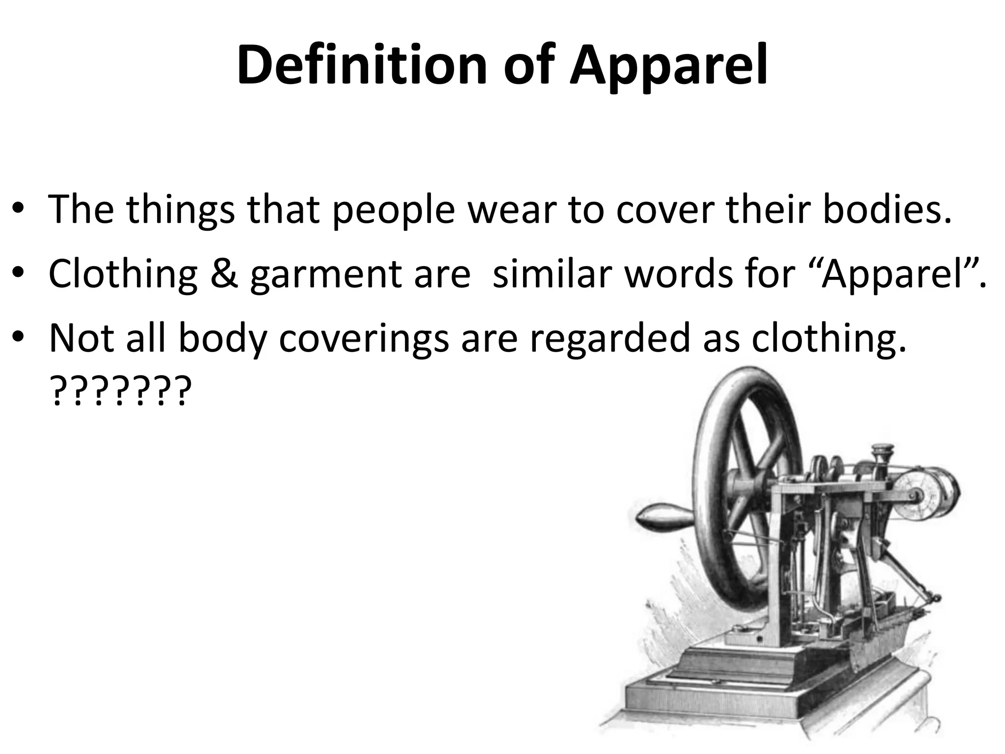 Introduction to Apparel Industry | PPTX